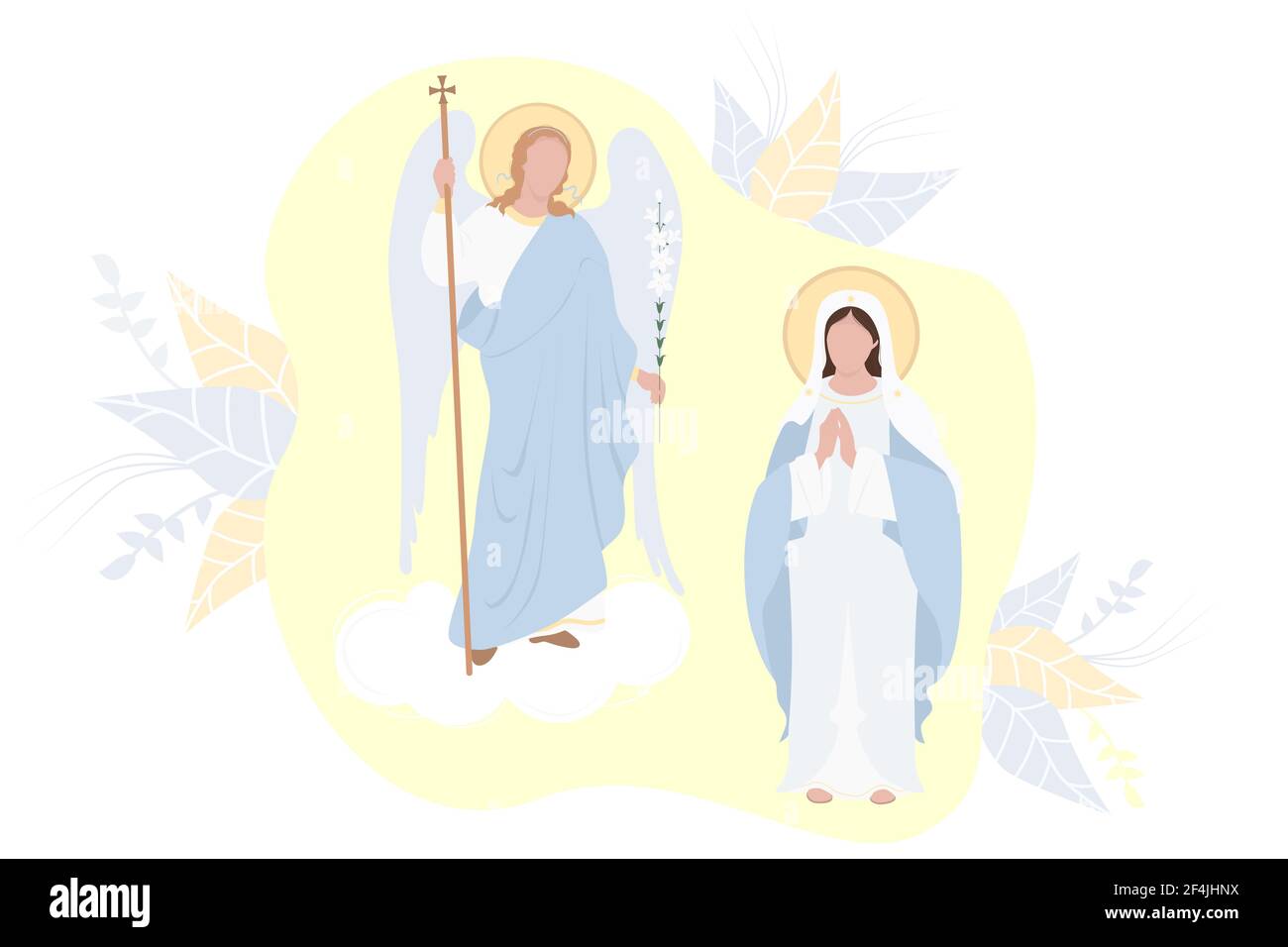 Annunciation of the Most Holy Theotokos. Virgin Mary, Mother of Christ ...