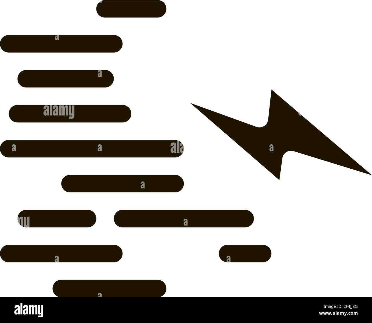 Lightning Speed Icon Vector Glyph Illustration Stock Vector Image & Art ...