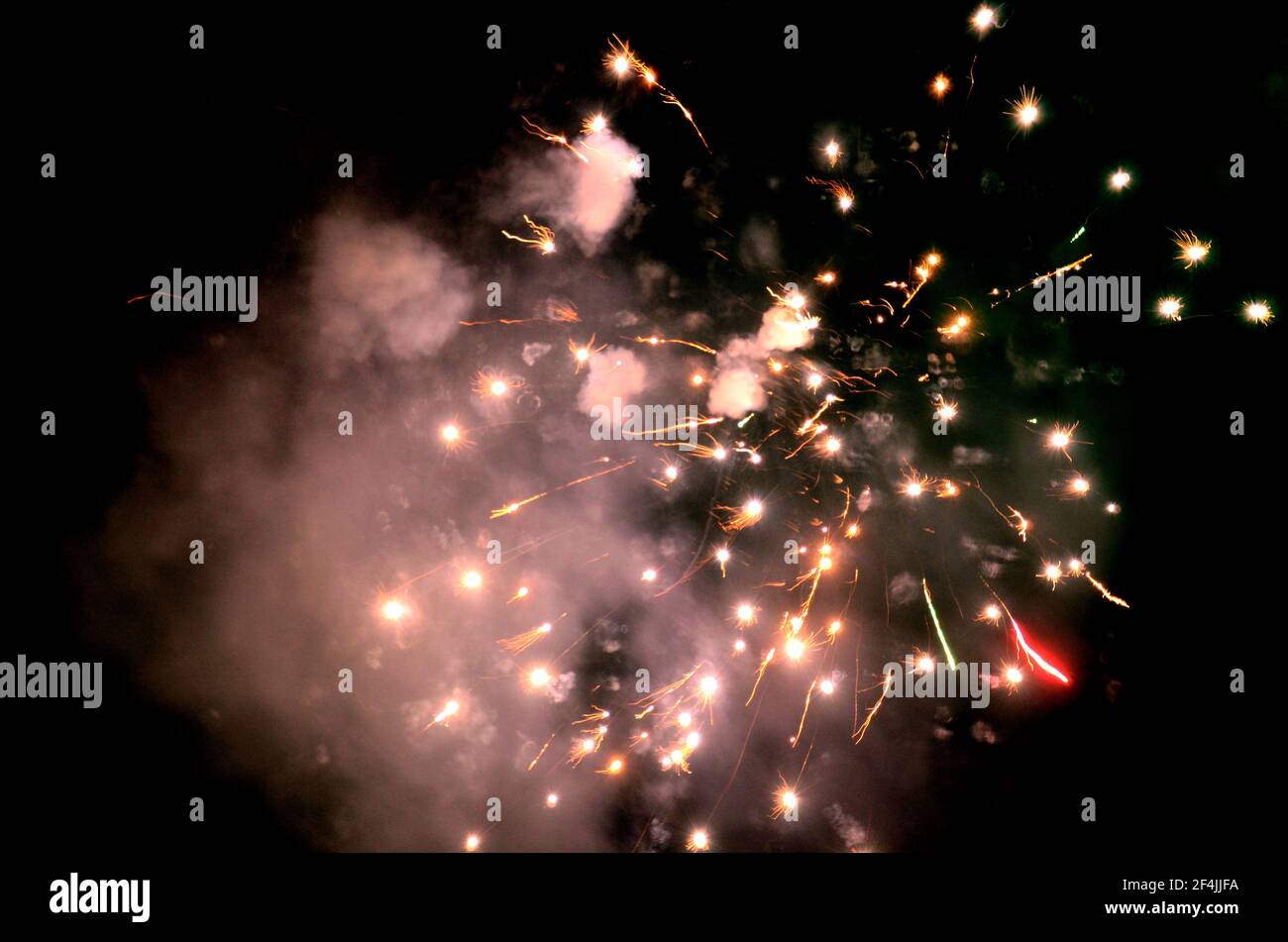 Beautiful colorful firework texture background in indian wedding Stock ...