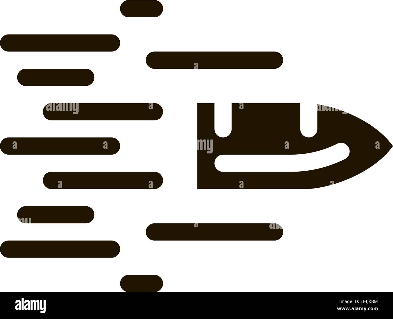 Flying Bullet Icon Vector Glyph Illustration Stock Vector Image & Art ...