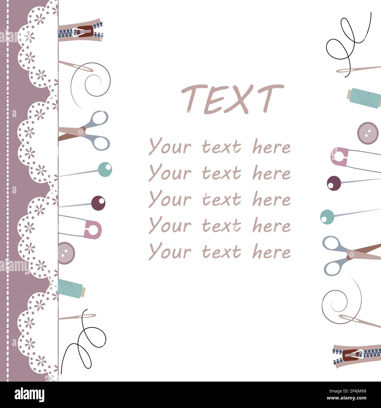 Banner layout for sewing and crafts workshop announcement ...
