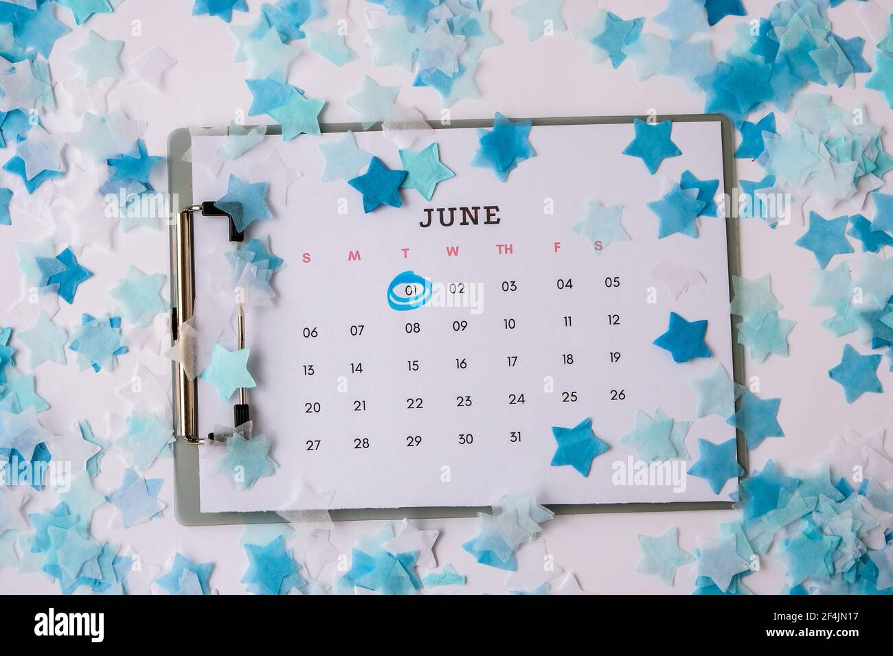 Mark on the Calendar 1st of June date. June 1, World Childrens Day ...