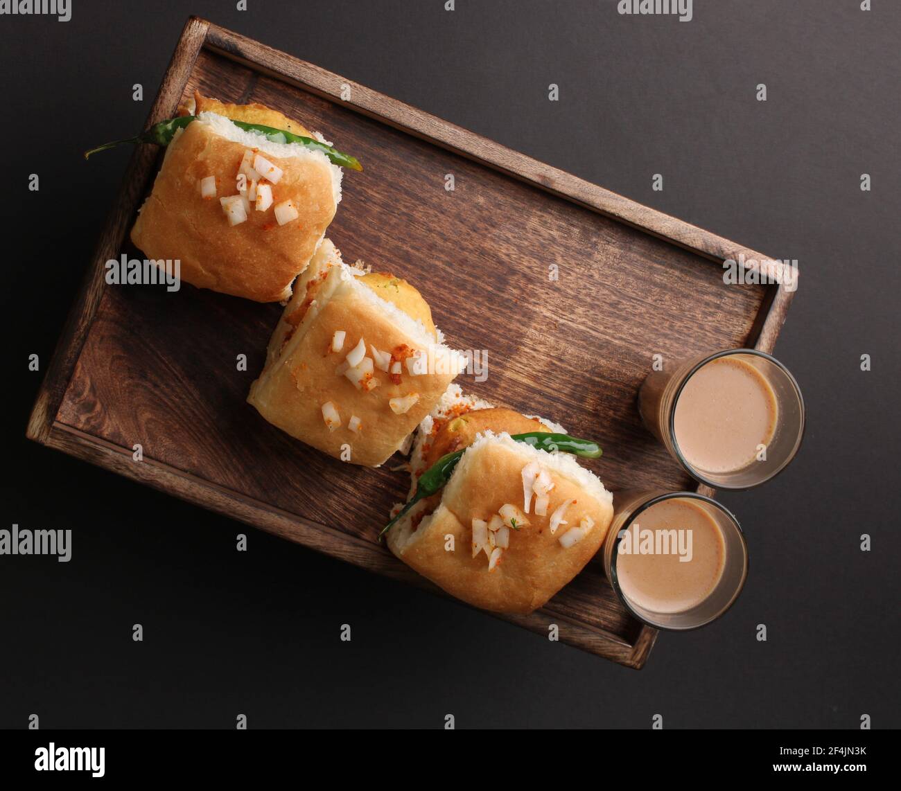 Vada pav indian burger hi-res stock photography and images - Alamy