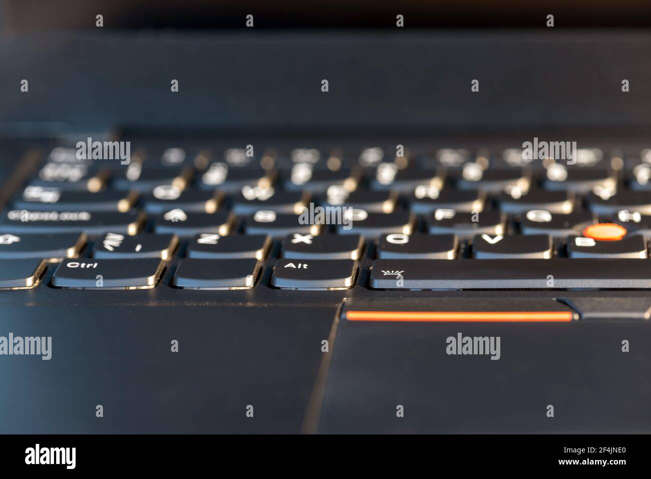 Macro shot of black keyboard focus on CTRL and ALT key Stock Photo - Alamy