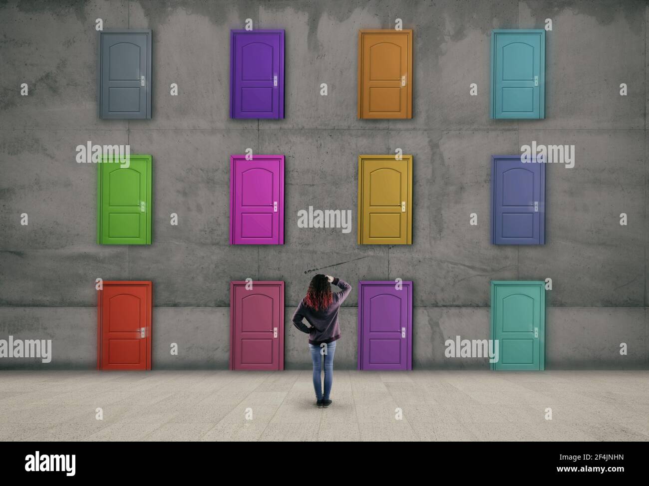 Multiple choice doors hi-res stock photography and images - Alamy