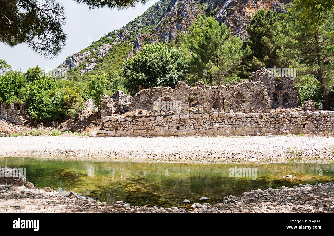 The ruins of an ancient. Turkey Stock Photo - Alamy