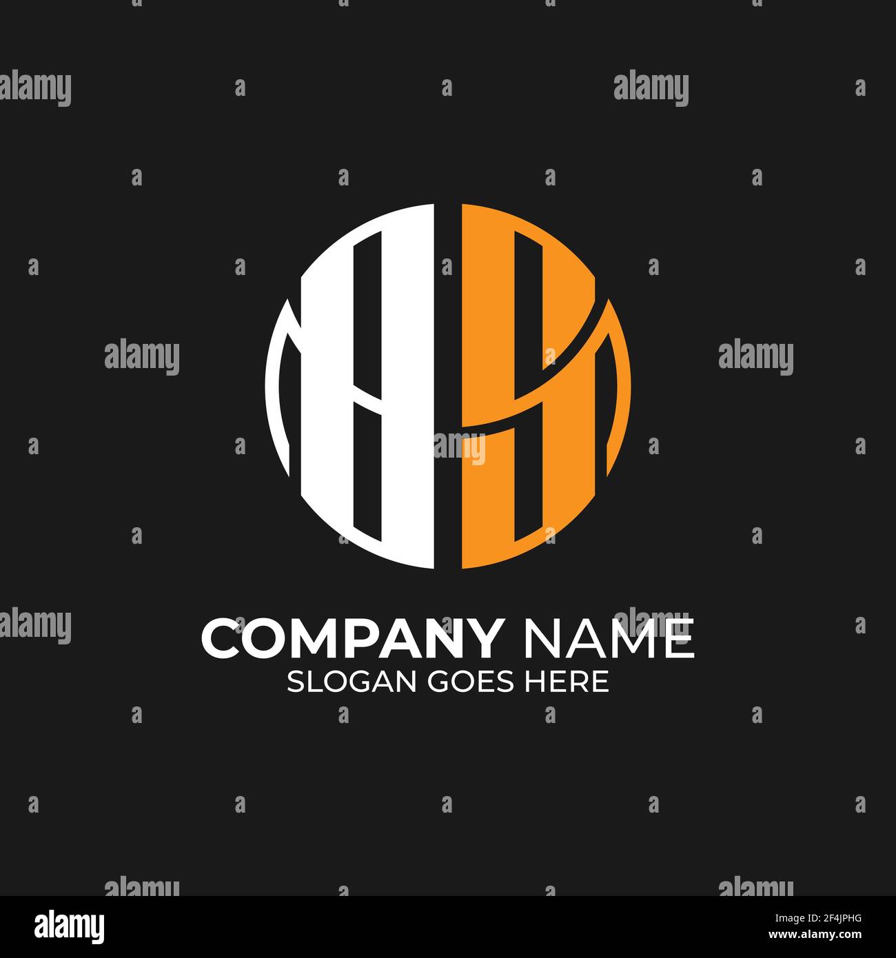 Initial letter BS logo design vector,brand name B and S with monogram ...