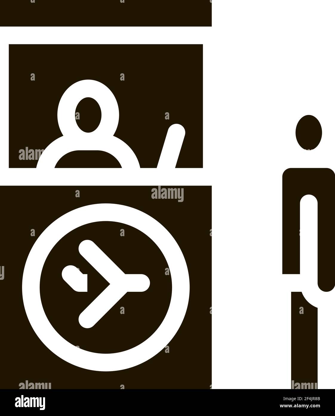 Passport And Customs Control Icon Vector Stock Vector Image & Art - Alamy