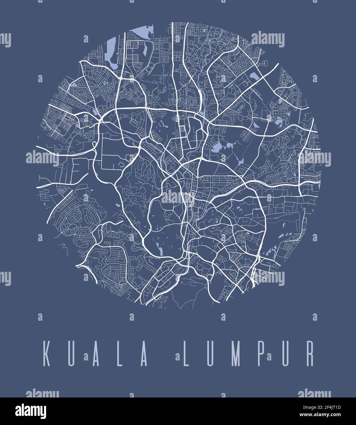Map of kuala lumpur hi-res stock photography and images - Alamy