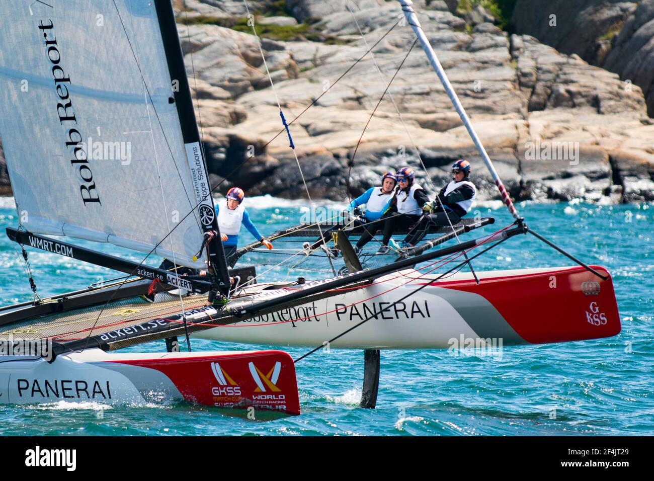 Big Boat sailing Race M32 Catamaran Competition at Marstrand Sweden ...