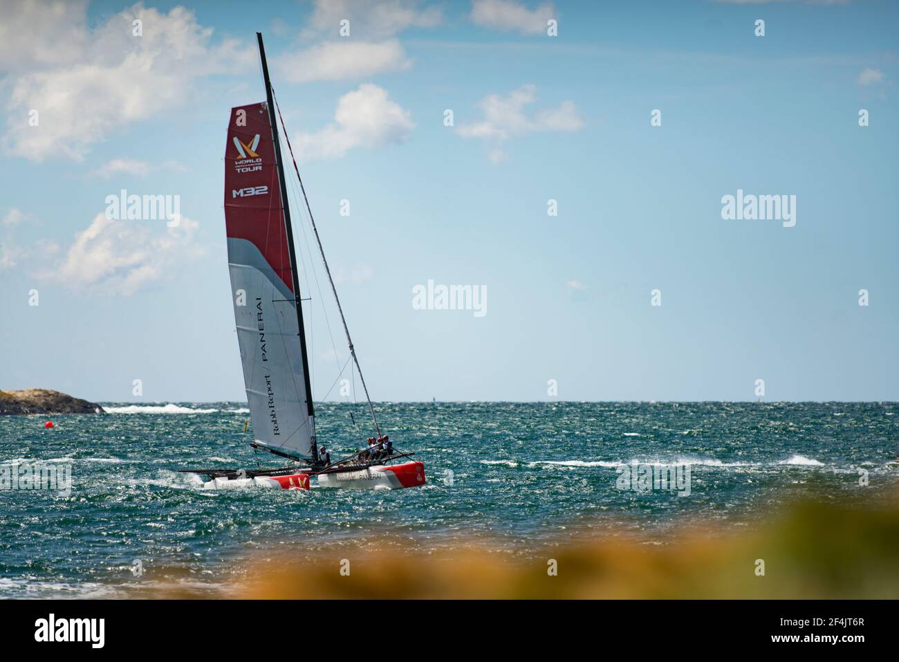 Big Boat sailing Race M32 Catamaran Competition at Marstrand Sweden ...
