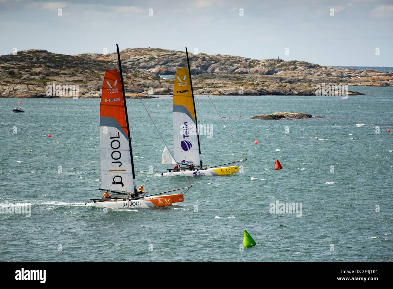 Big Boat sailing Race M32 Catamaran Competition at Marstrand Sweden ...
