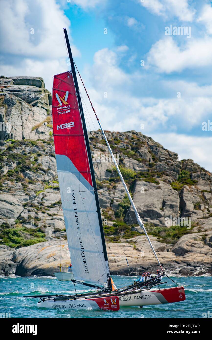 Big Boat sailing Race M32 Catamaran Competition at Marstrand Sweden ...