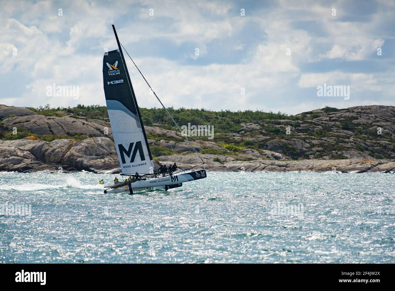 Big Boat sailing Race M32 Catamaran Competition at Marstrand Sweden ...