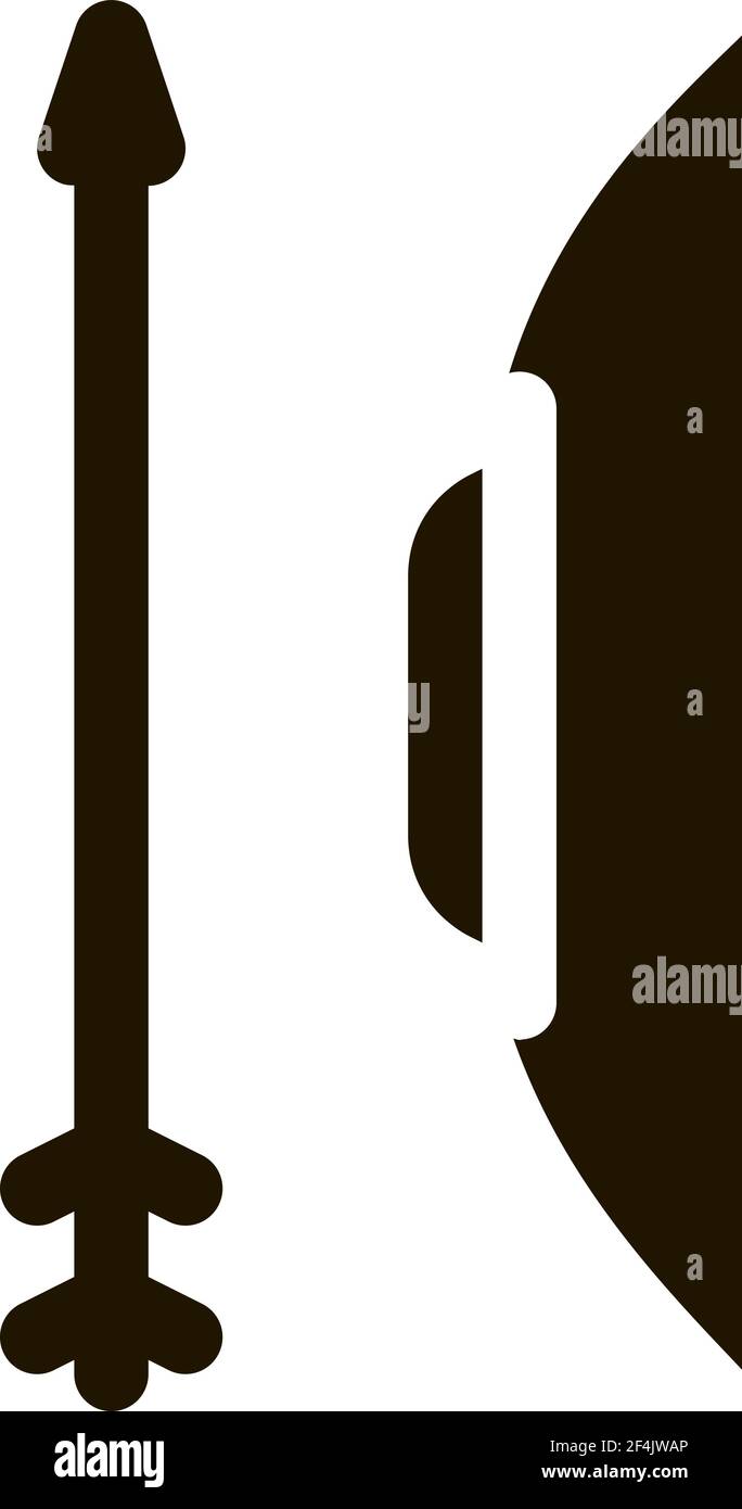 White line medieval bow arrow Cut Out Stock Images & Pictures - Alamy