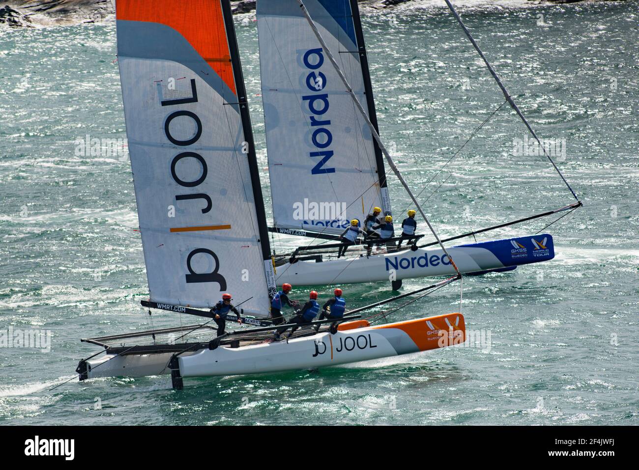 Big Boat sailing Race M32 Catamaran Competition at Marstrand Sweden ...