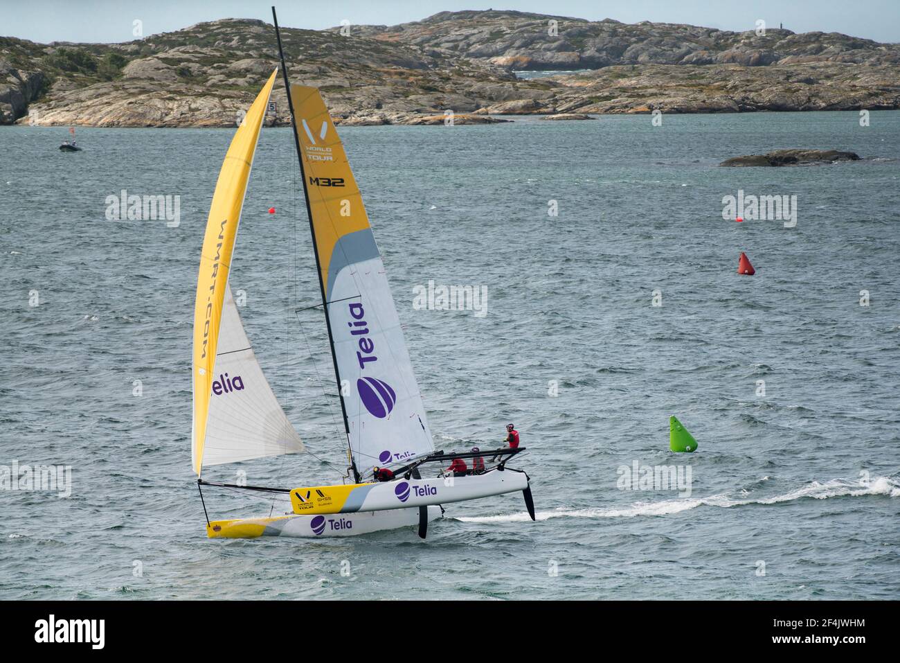Big Boat sailing Race M32 Catamaran Competition at Marstrand Sweden ...