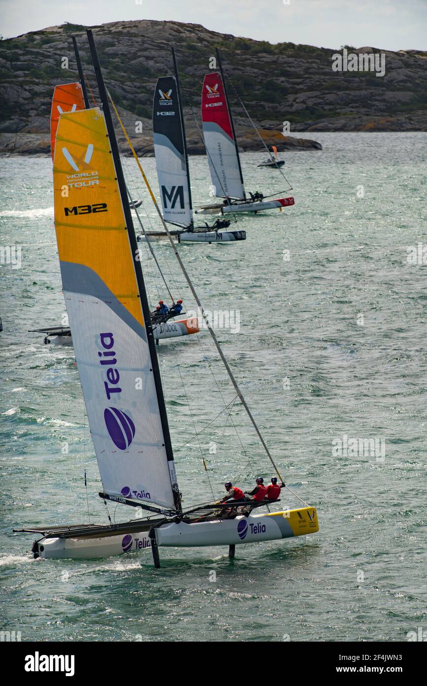 Big Boat sailing Race M32 Catamaran Competition at Marstrand Sweden ...