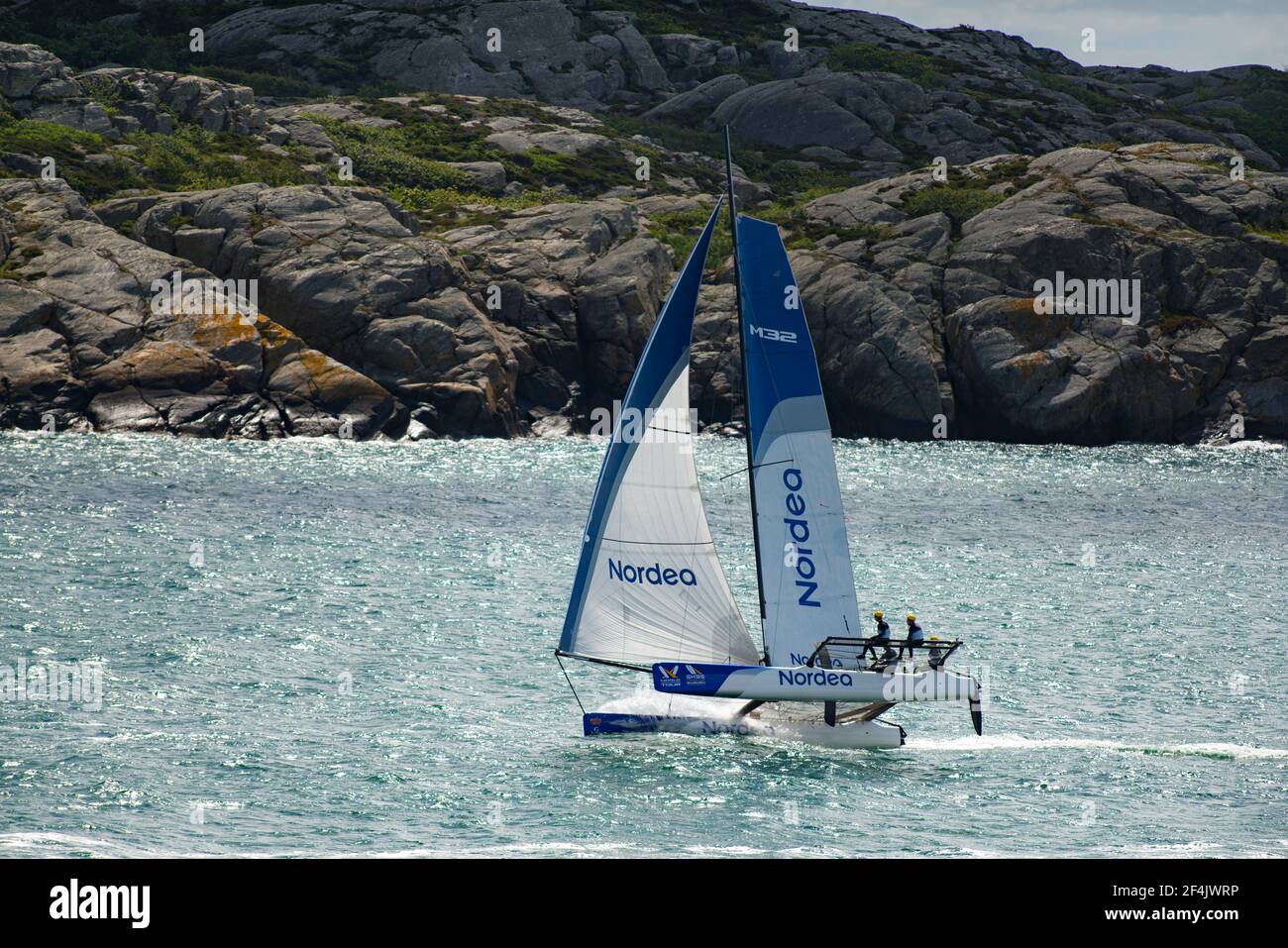 Big Boat sailing Race M32 Catamaran Competition at Marstrand Sweden ...