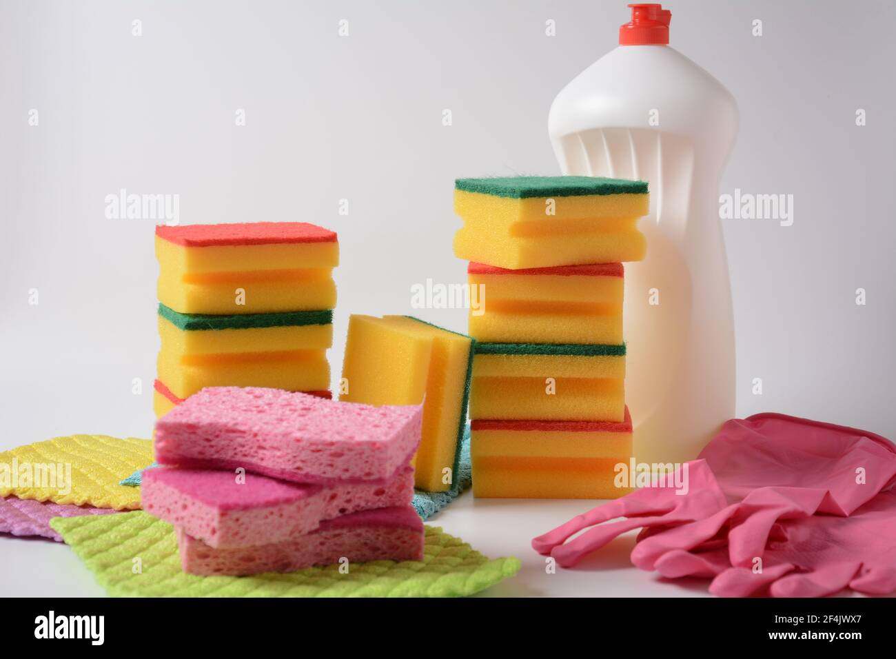 Multicolor sponges, micro Fiber cleaning cloth for washing dishes and ...