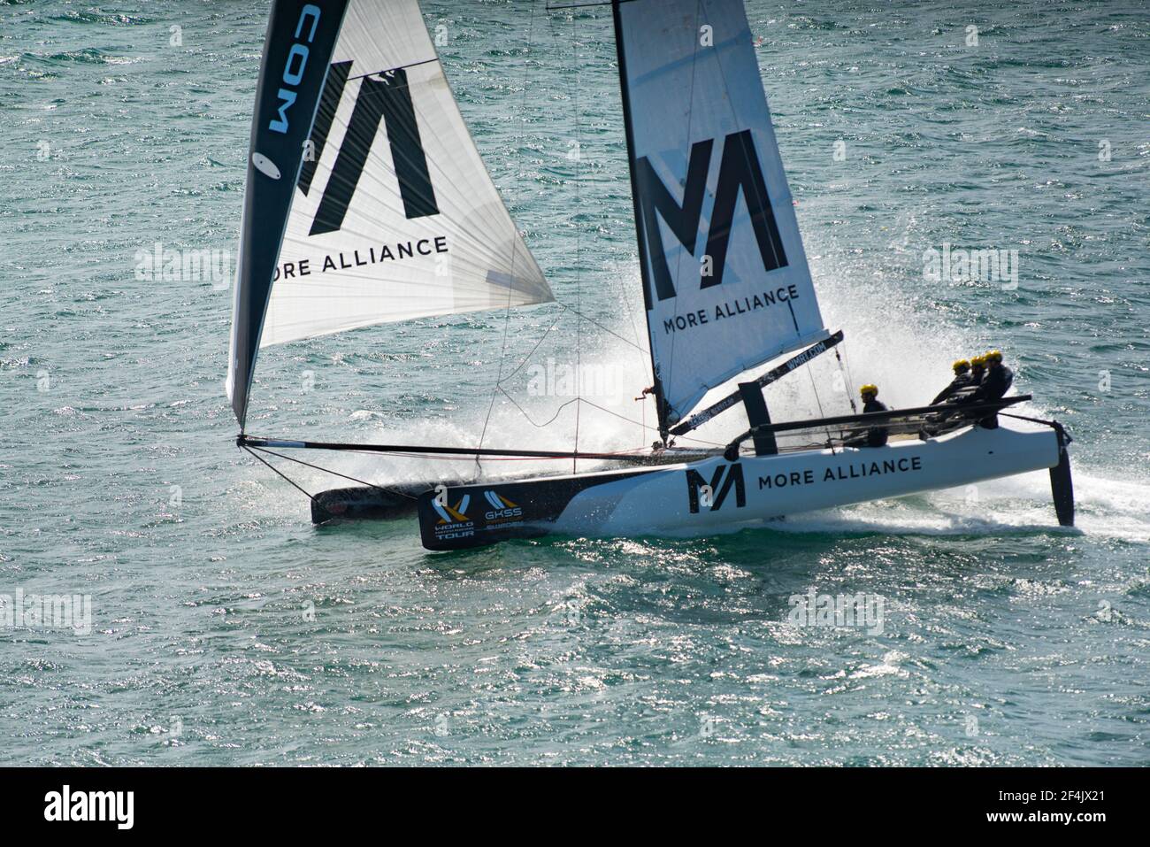 Big Boat sailing Race M32 Catamaran Competition at Marstrand Sweden ...