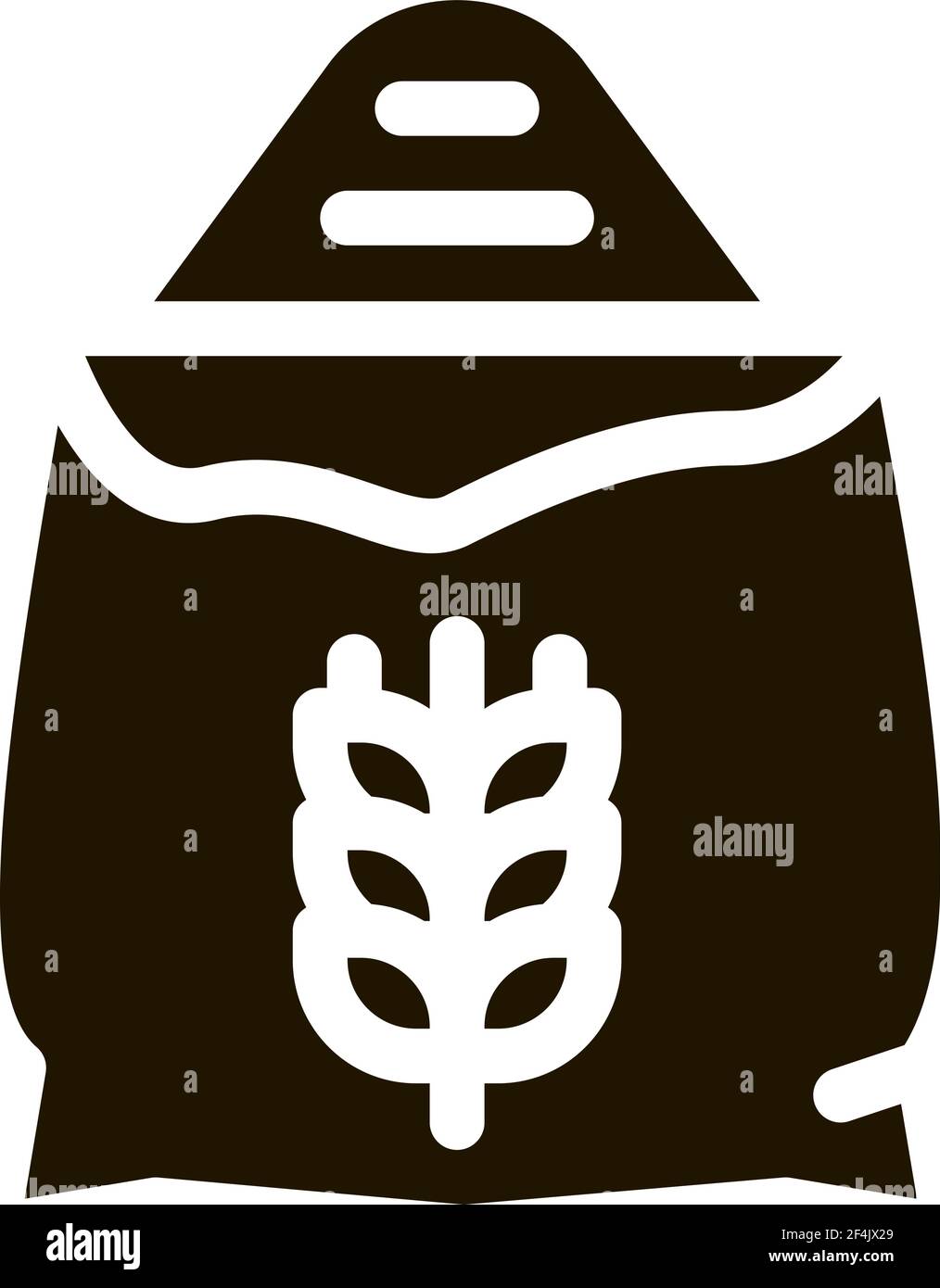 Bag Of Natural Wheat Flour Icon Vector Stock Vector Image & Art - Alamy