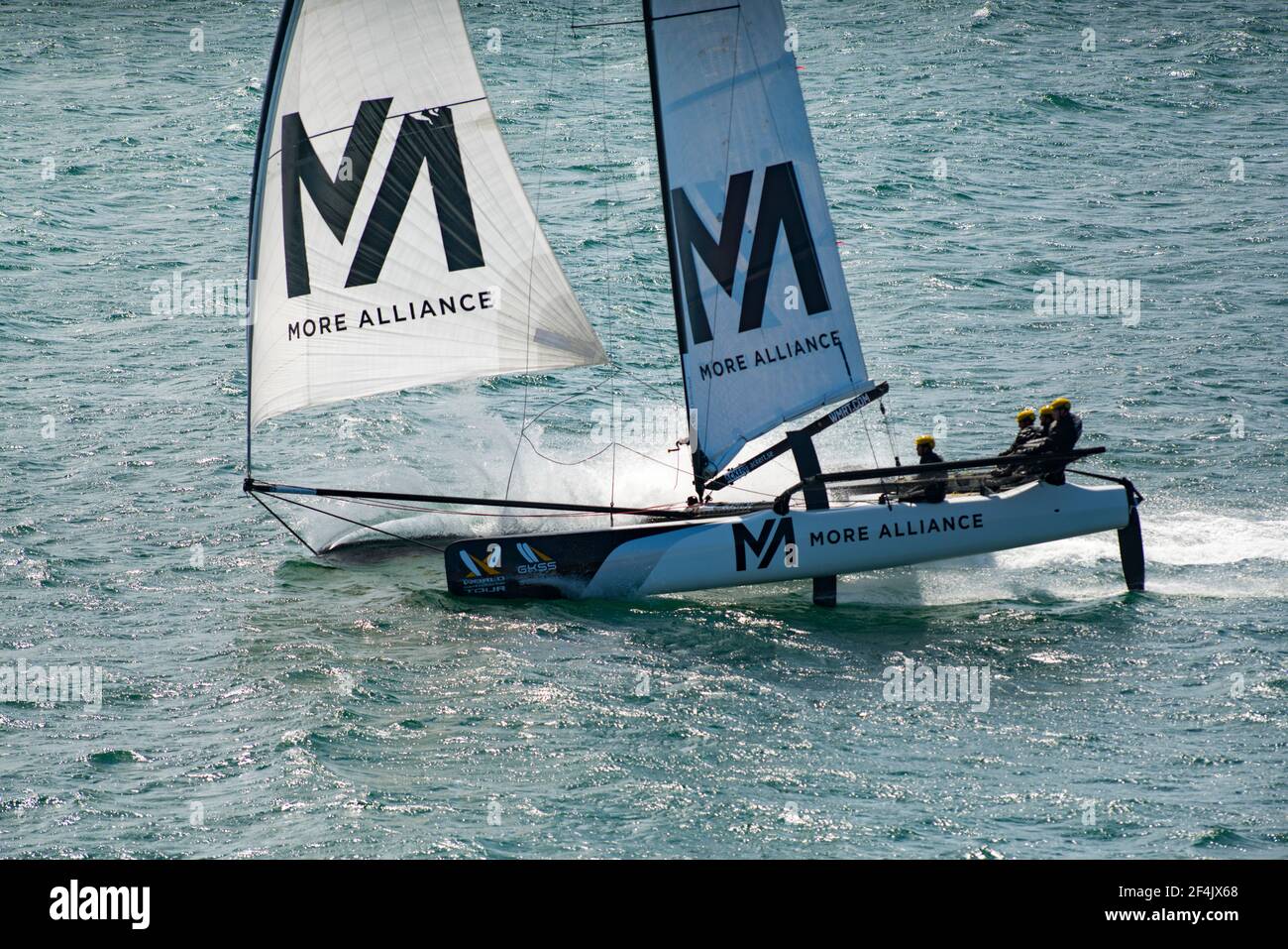 Big Boat sailing Race M32 Catamaran Competition at Marstrand Sweden ...