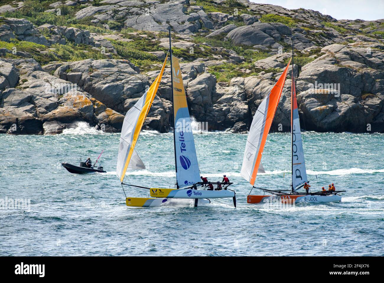 Big Boat sailing Race M32 Catamaran Competition at Marstrand Sweden ...