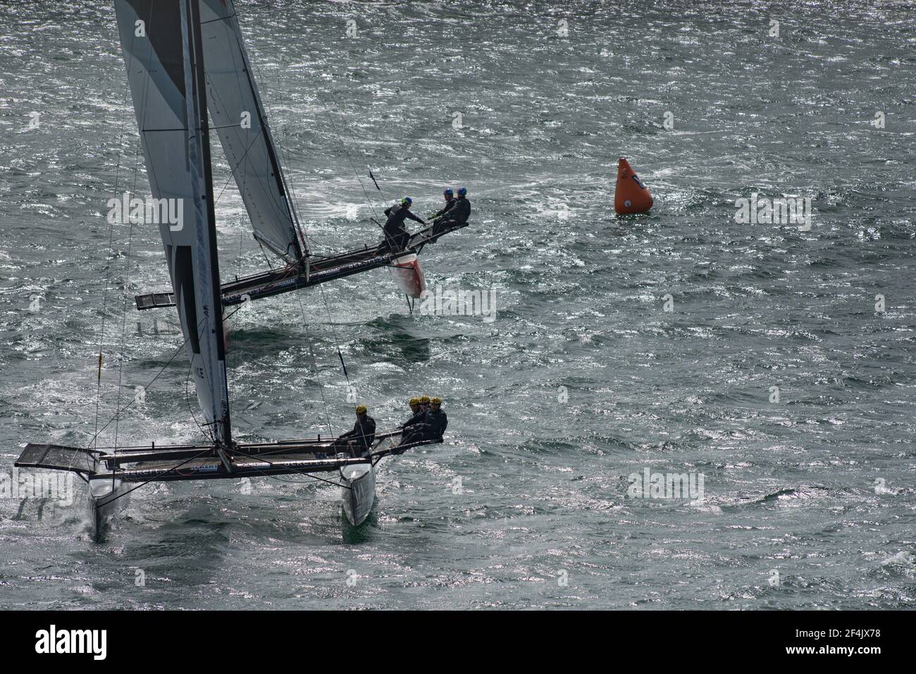 Big Boat sailing Race M32 Catamaran Competition at Marstrand Sweden ...