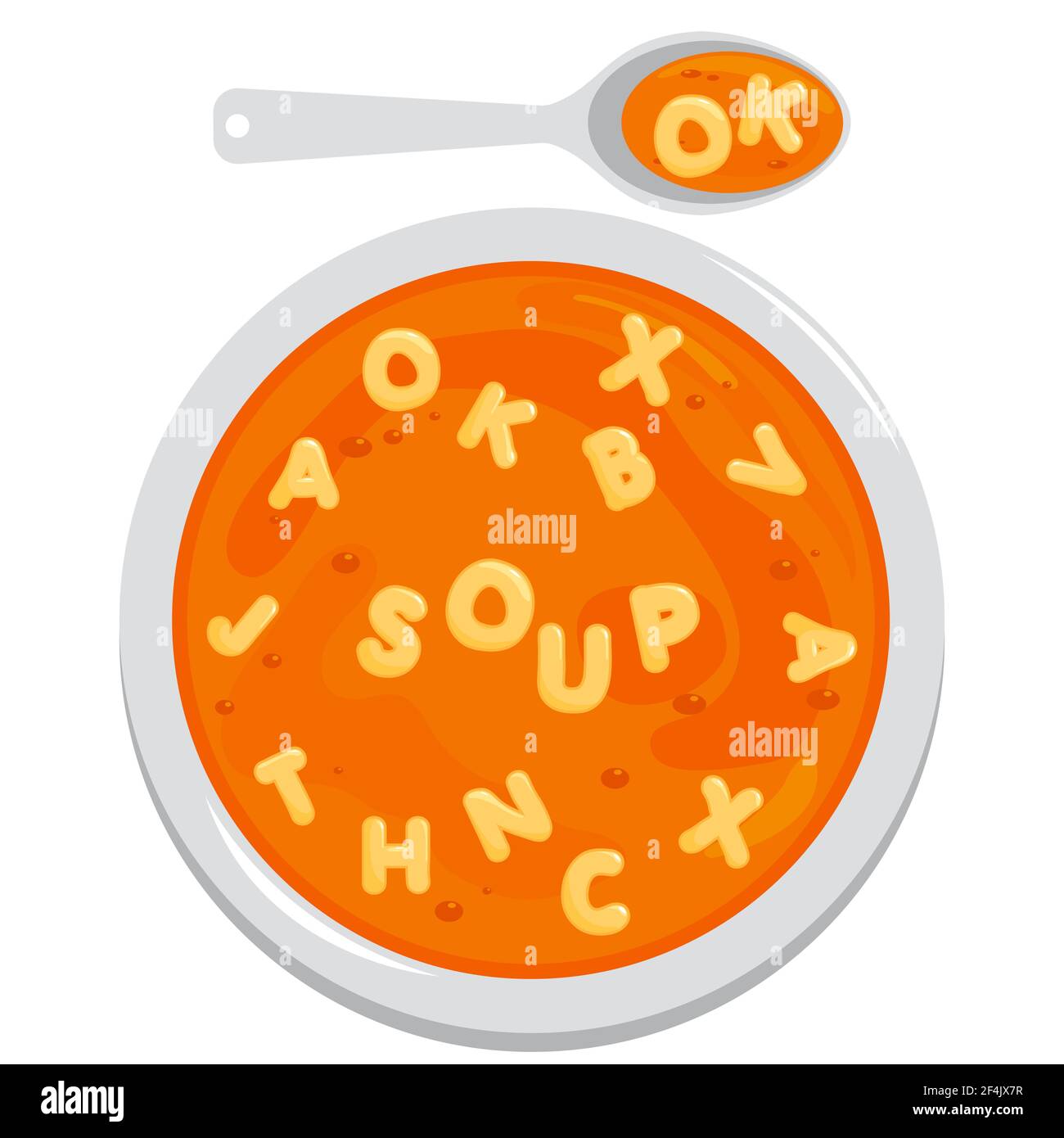 Alphabet soup letters hi-res stock photography and images - Alamy