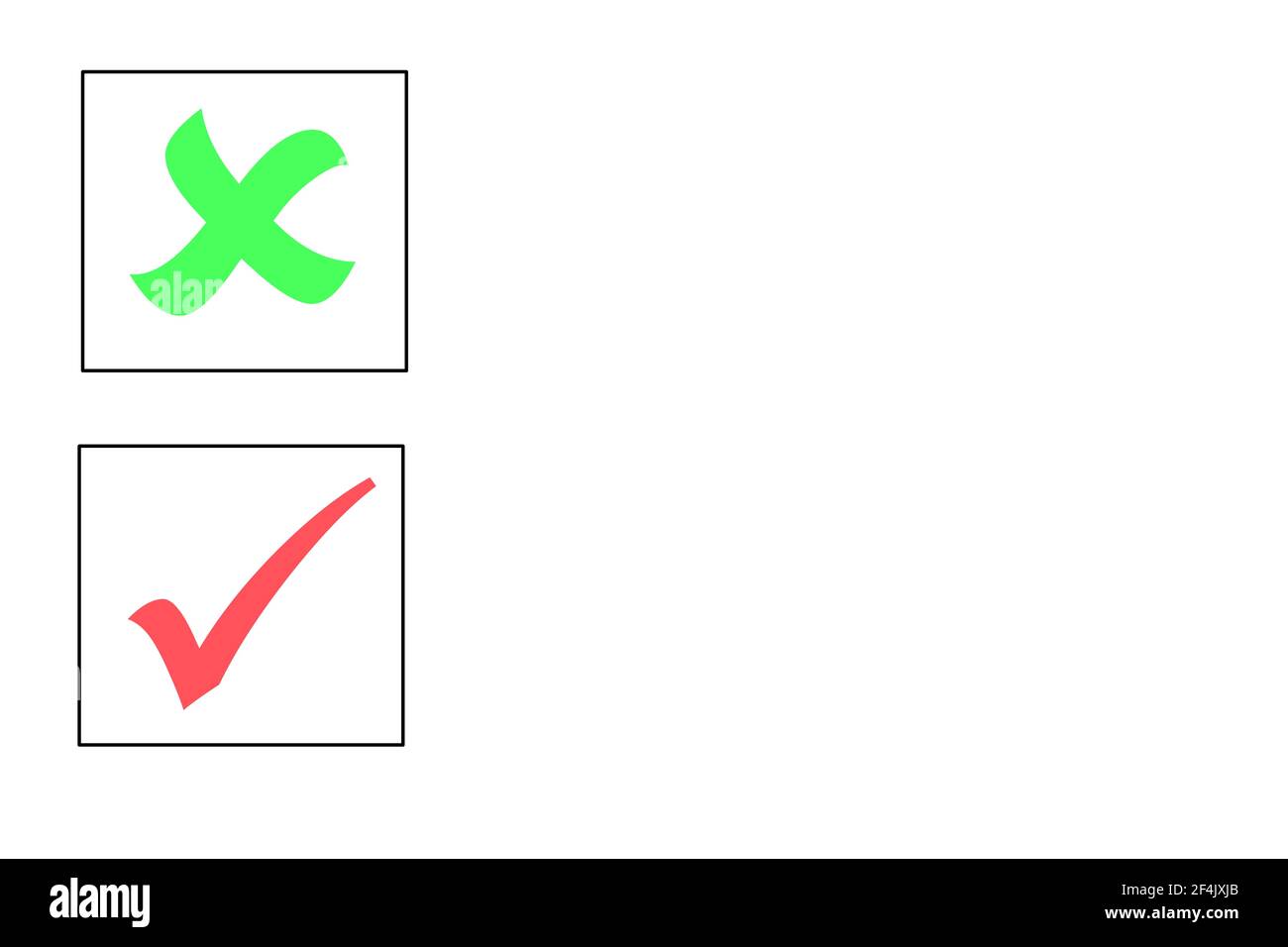 Check Boxes With Right And Wrong Marks Stock Photo Alamy check-boxes-with-right-and-wrong-marks-stock-photo-alamy