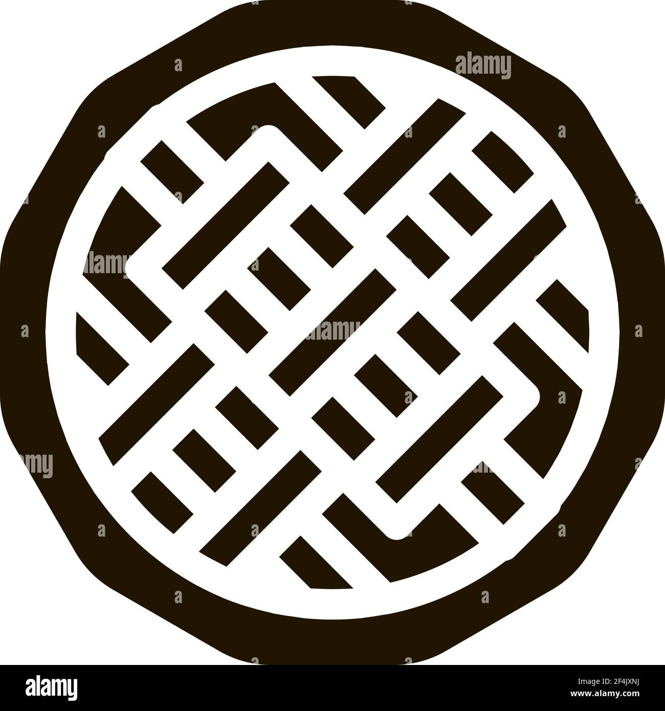 Meat pie slice white background Stock Vector Images - Alamy