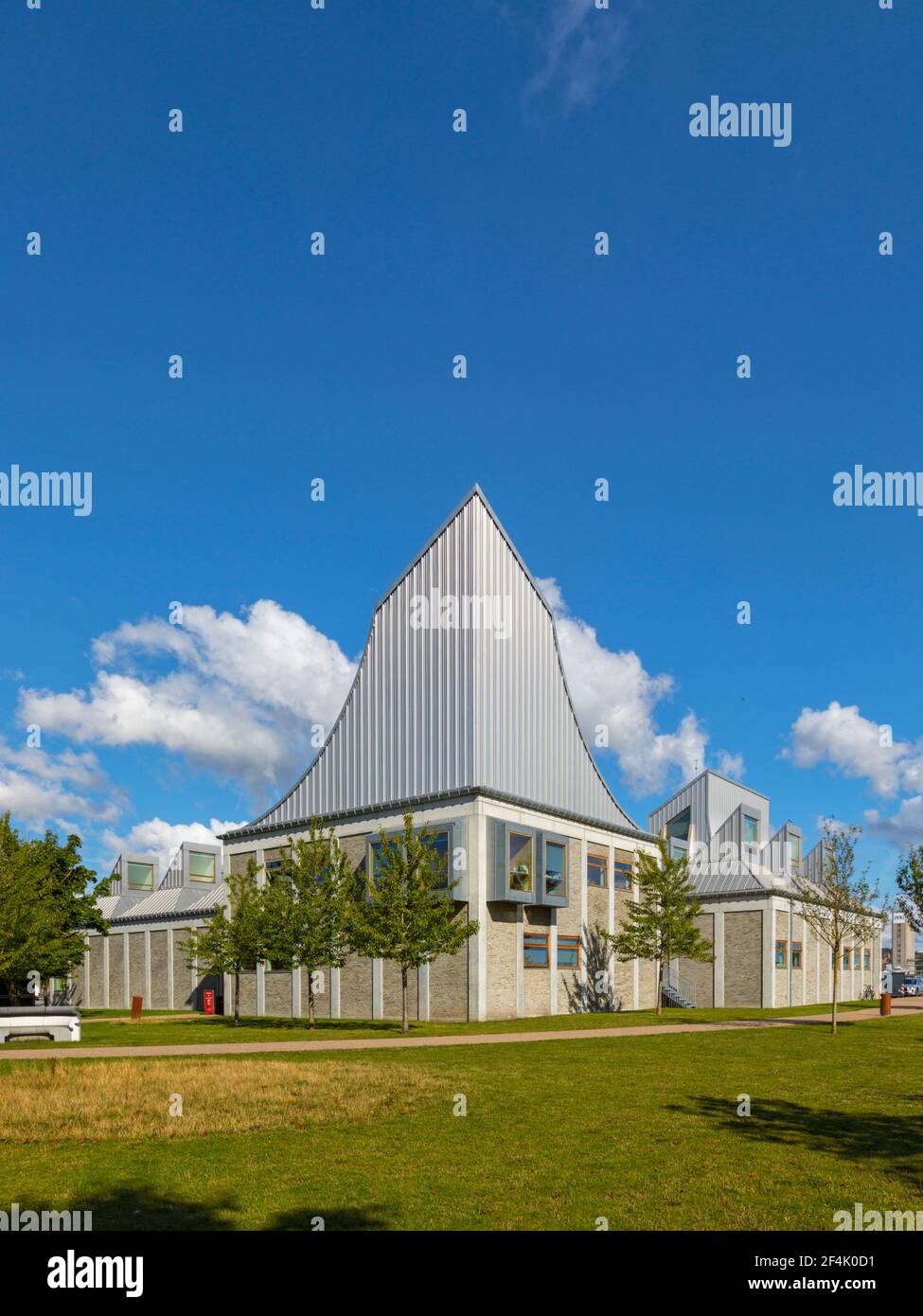 Aalborg, Denmark - September 1, 2020: The Utzon Center , a cultural ...