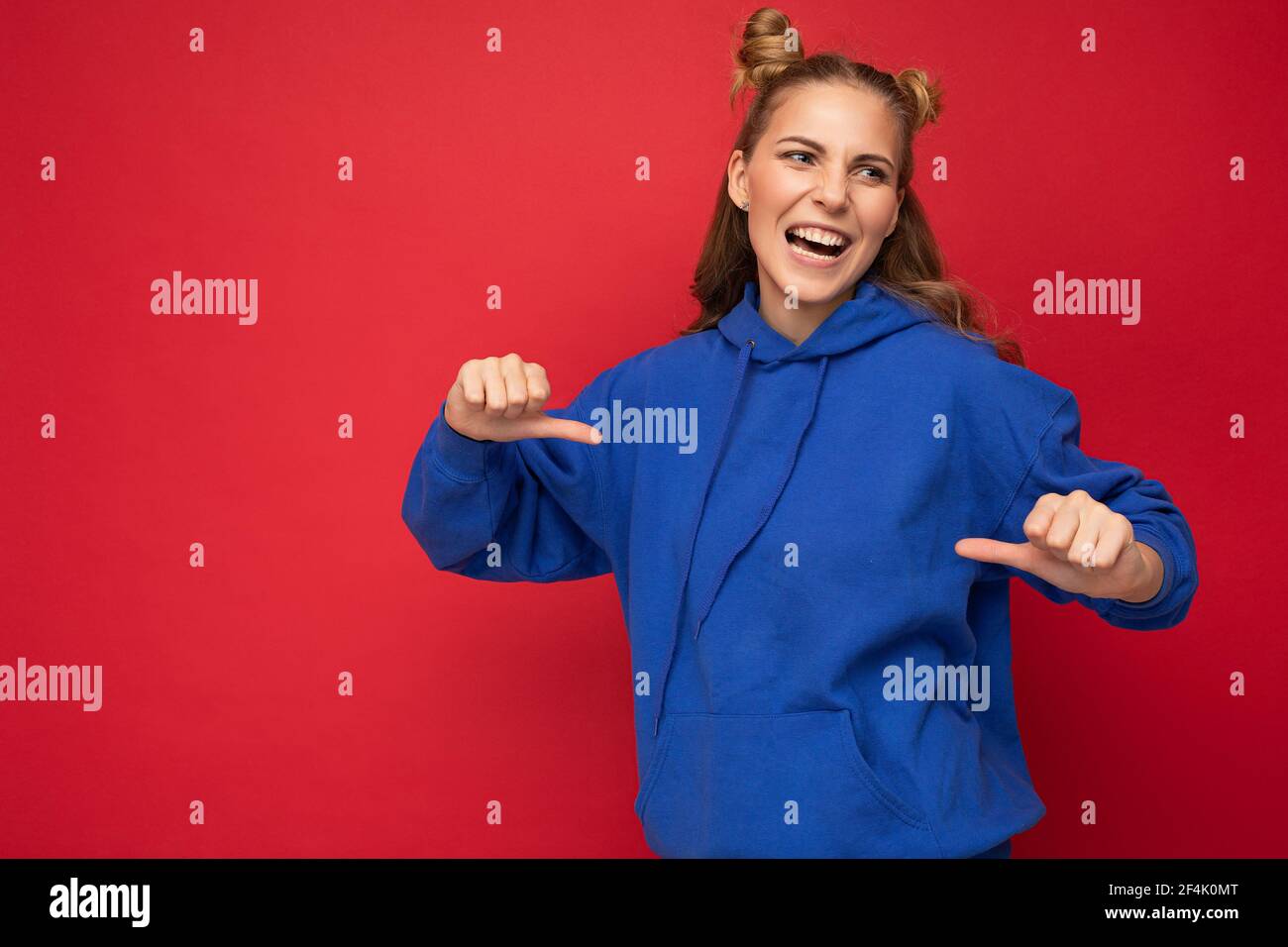 Young fascinating beautiful attractive positive happy joyful funny ...