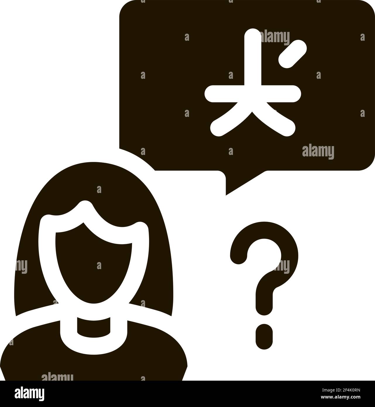 Woman Foreigner Silhouette Icon Vector Stock Vector Image & Art - Alamy