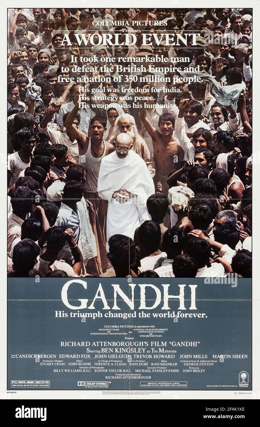 Gandhi 1982 poster hi-res stock photography and images - Alamy