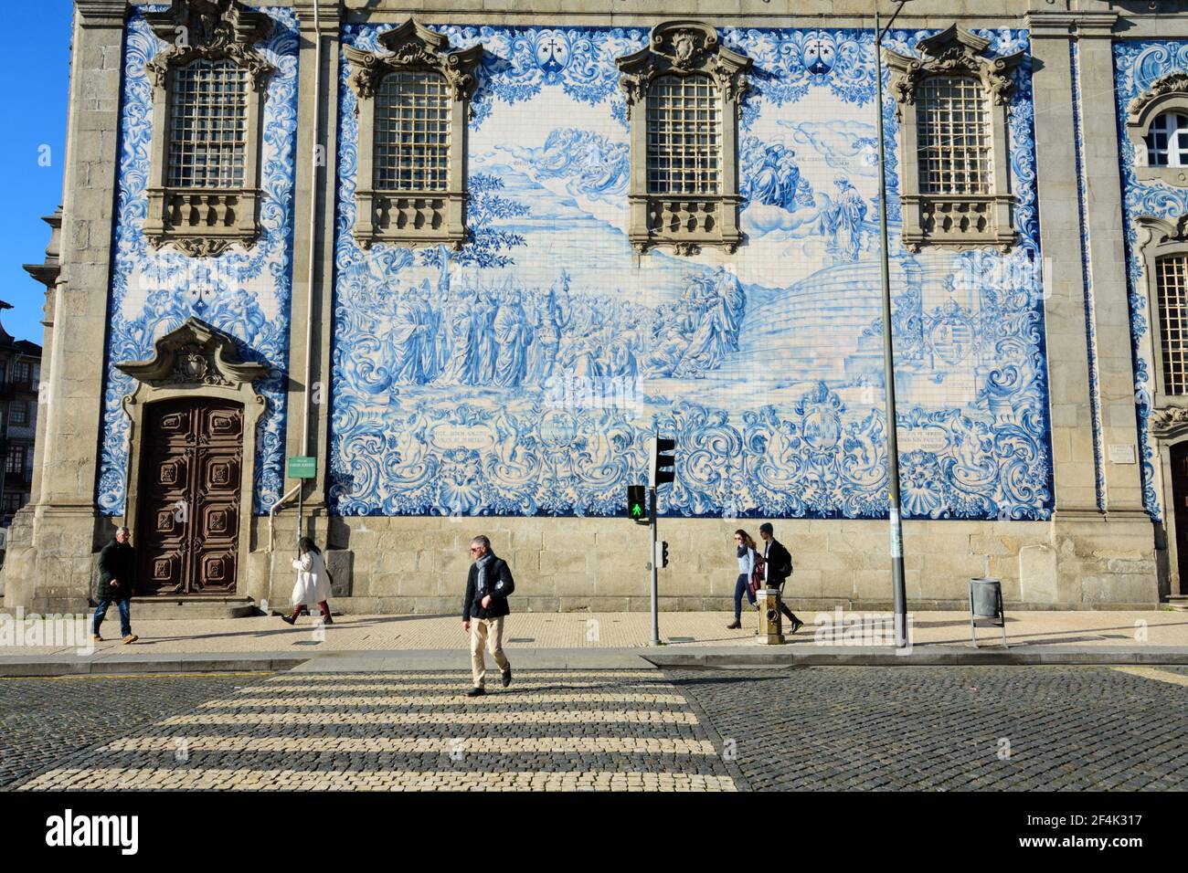 Glazed blue azulejo central porto hi-res stock photography and images ...