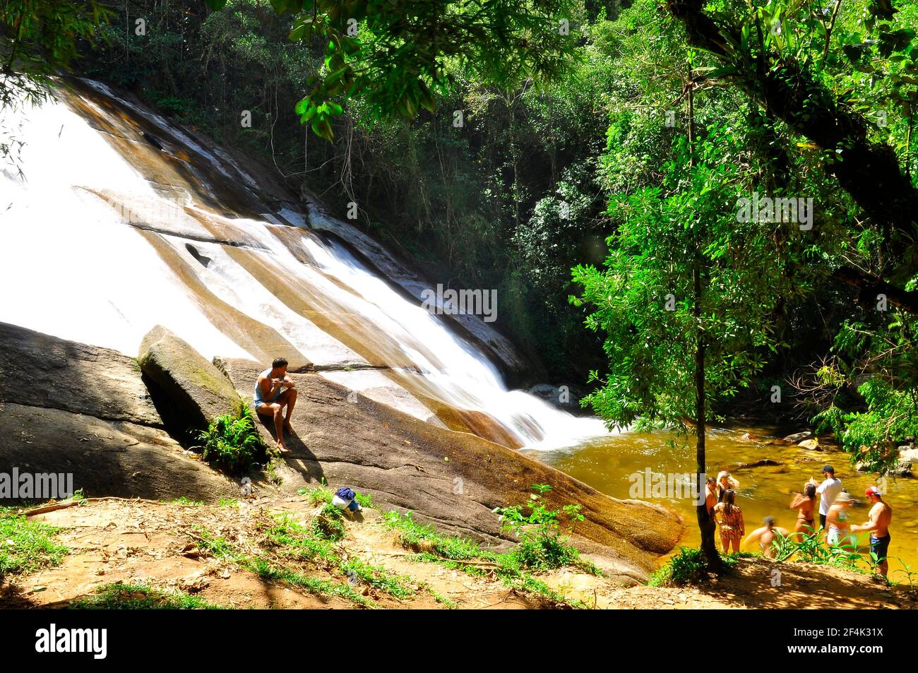 Escorrega waterfall a popular tourist destination at Maromba Village ...