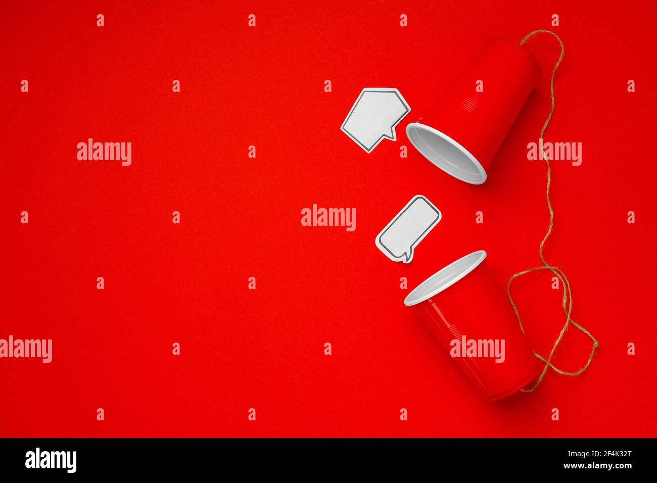 Cup And String Phone High Resolution Stock Photography and Images - Alamy