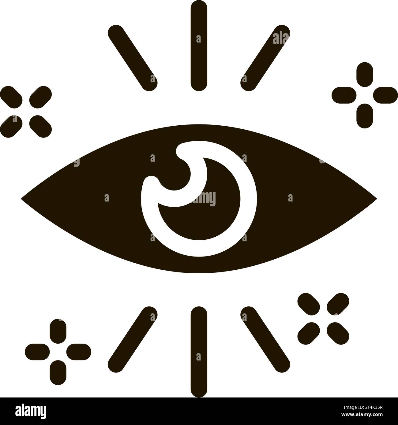 Sore eye illustration Cut Out Stock Images & Pictures - Alamy