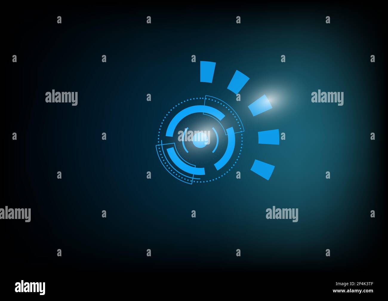 Hi tech motion with flare abstract digital background. Eye circle for ...