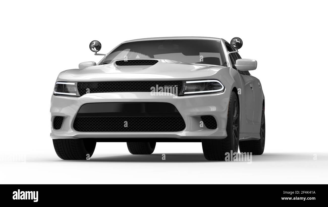 AUSTIN, UNITED STATES - Nov 03, 2020: Various angles of a white truck ...