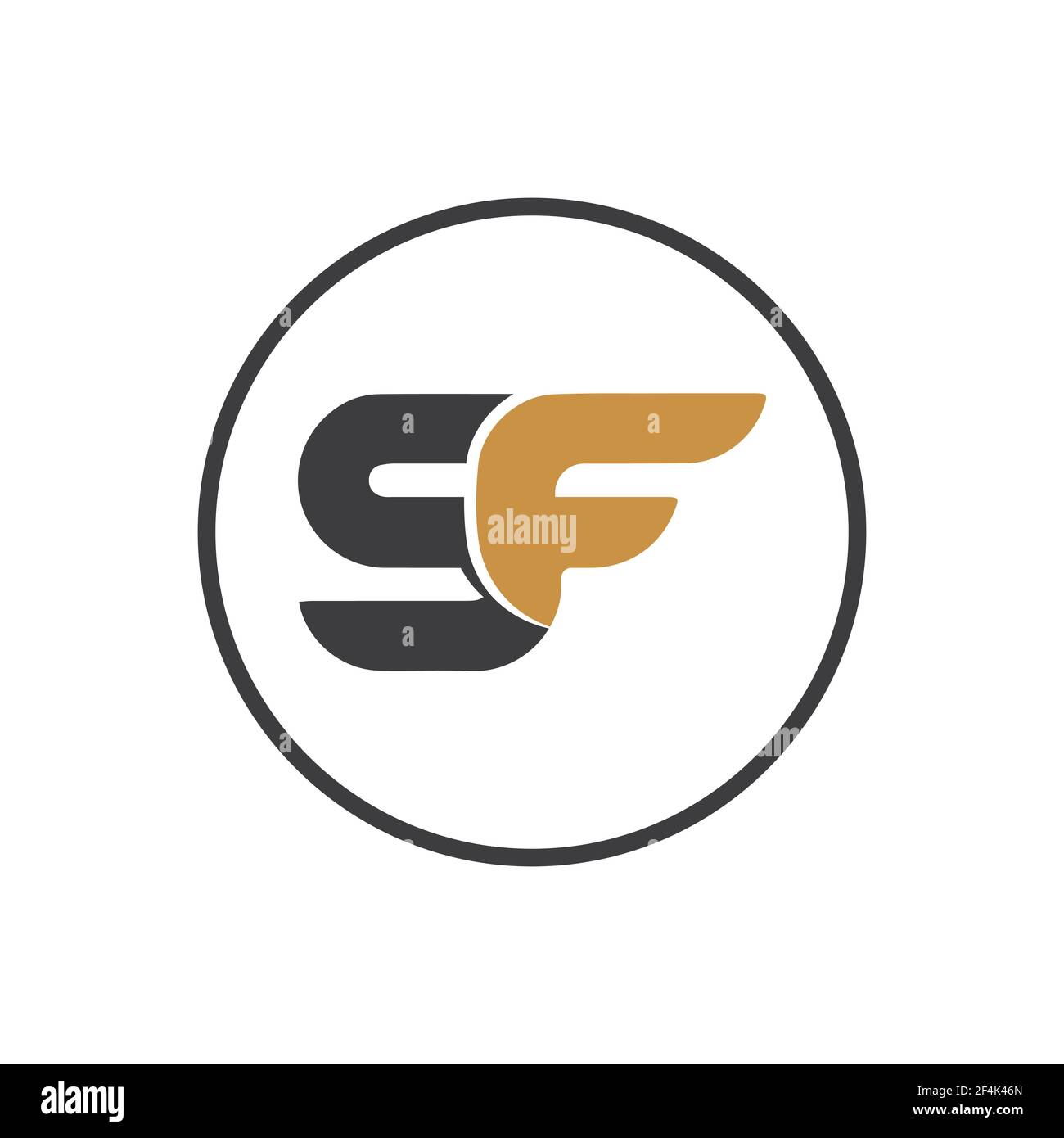 Initial sf letter logo vector template design. Creative abstract letter ... Initial sf letter logo vector template design. Creative abstract letter ...