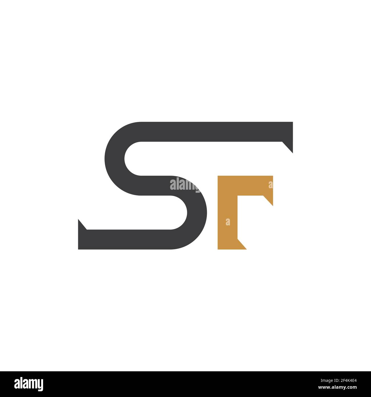 Initial sf letter logo vector template design. Creative abstract letter ...