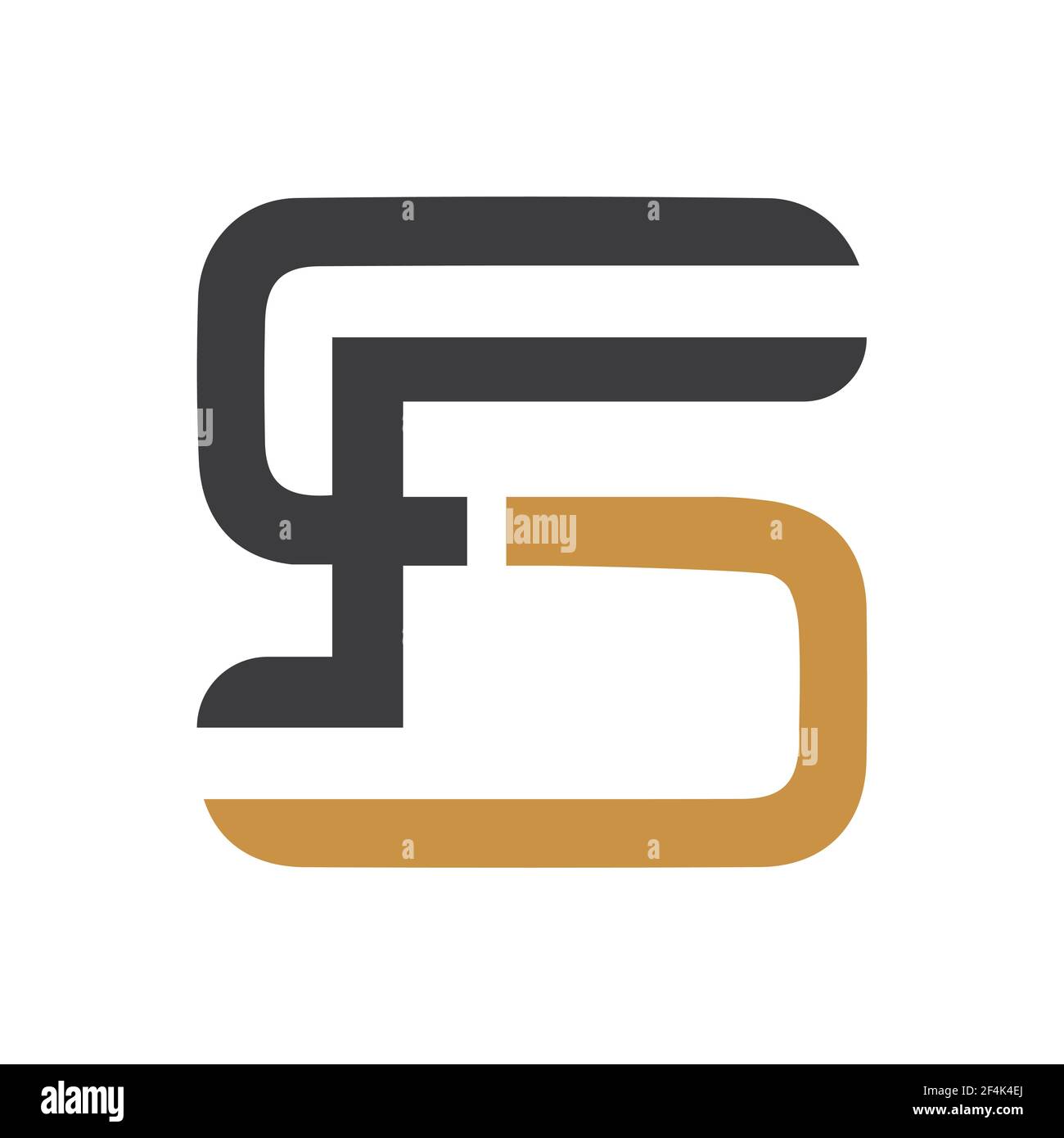 Initial sf letter logo vector template design. Creative abstract letter ...