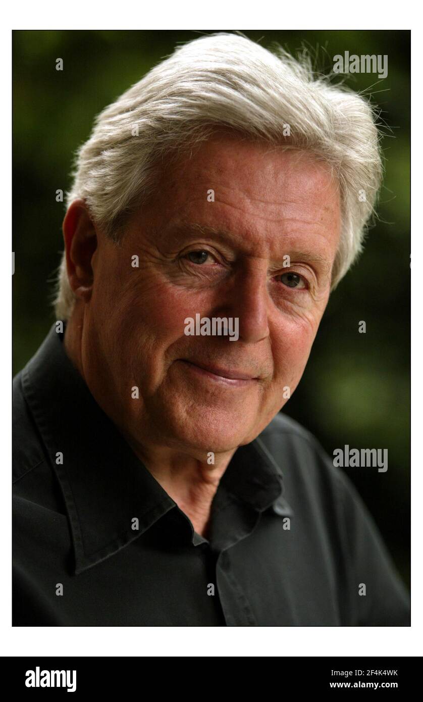 Michael Aspel at home in west London.pic David Sandison 30/4/2004 Stock ...