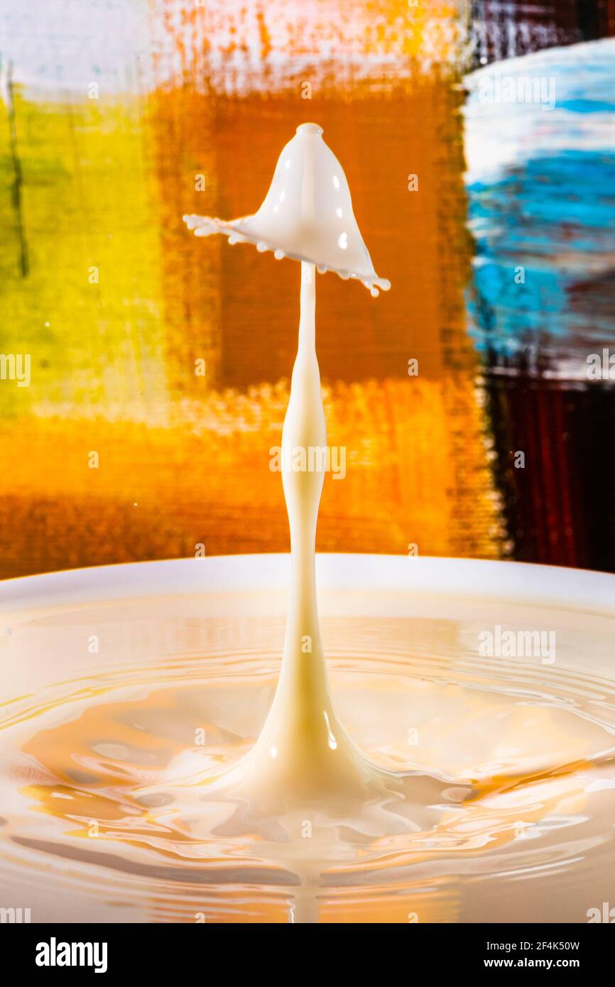 Yoghurt Splash. What to do with expired milk? Become creative! Stock ...