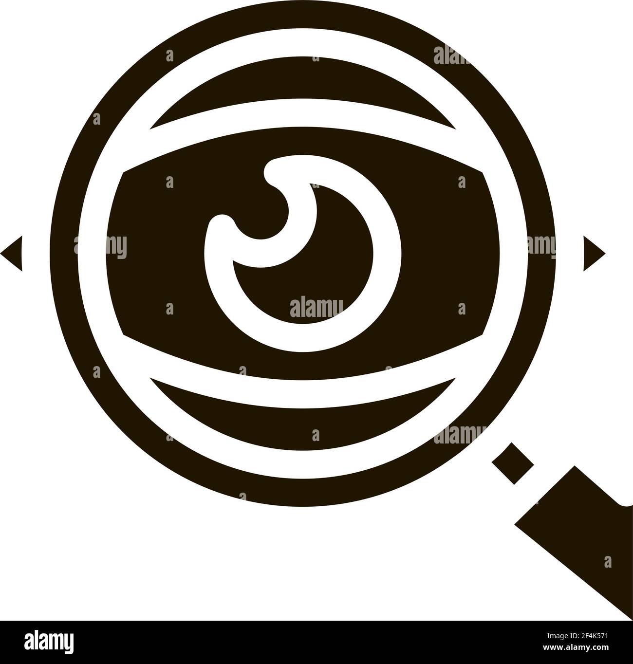 Eye Optical Investigation Icon Vector Stock Vector Image & Art - Alamy