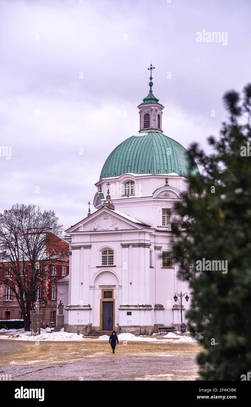 Poland, Warsaw: St Casimir’s church of the Benedictine Nuns of ...