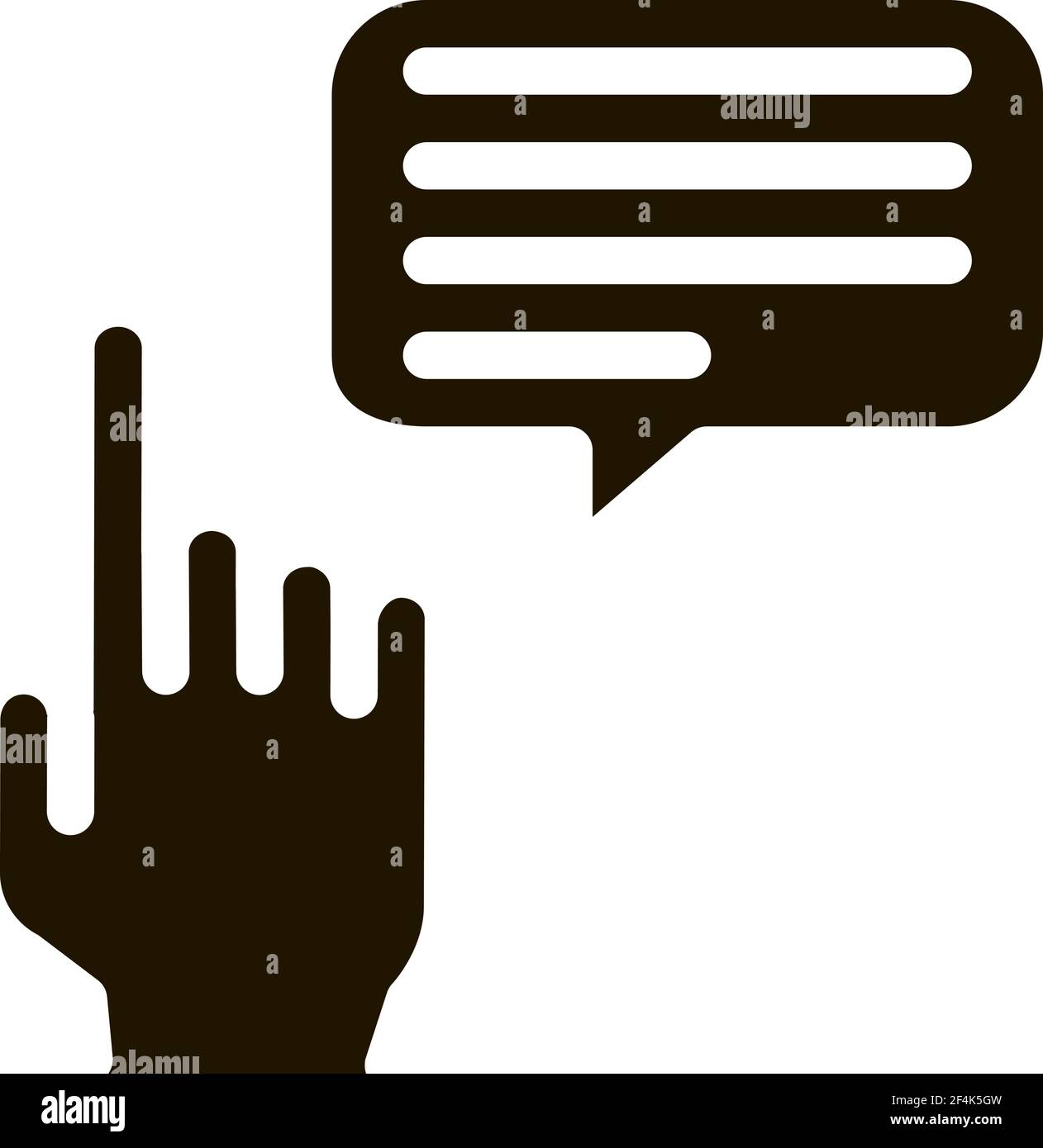 Businessman thinking hand gesture Stock Vector Images - Alamy